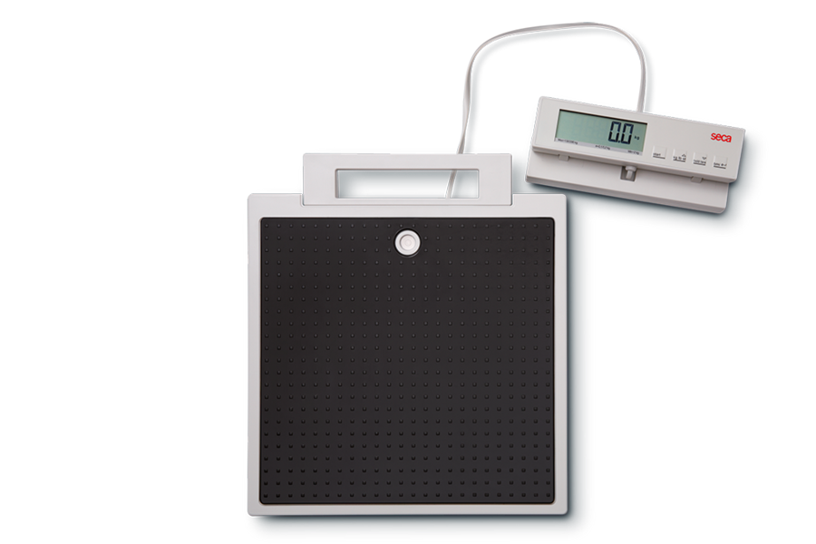 seca 869 Flat scale, electronic, 250 kg/550 lbs with cable remote ...