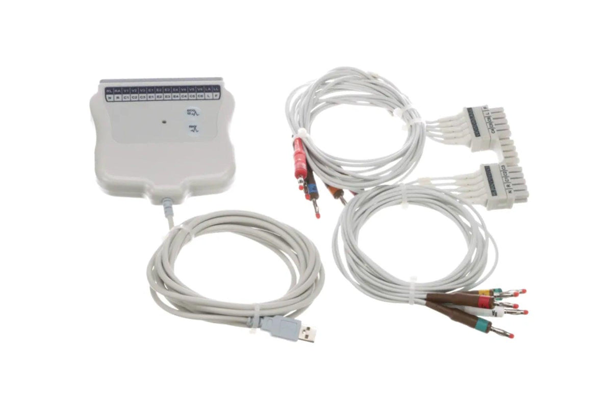 Hillrom - Welch Allyn Acquisition Module (AM12) with AHA banana leads ...