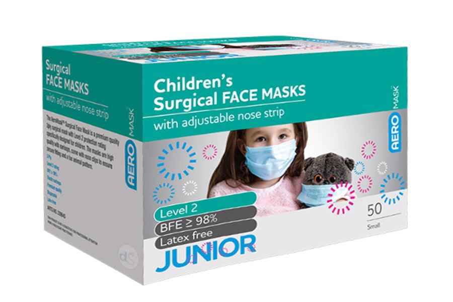 Aero Healthcare 3-Ply, Level 2 Surgical Face Mask - Child, Box of 50 ...