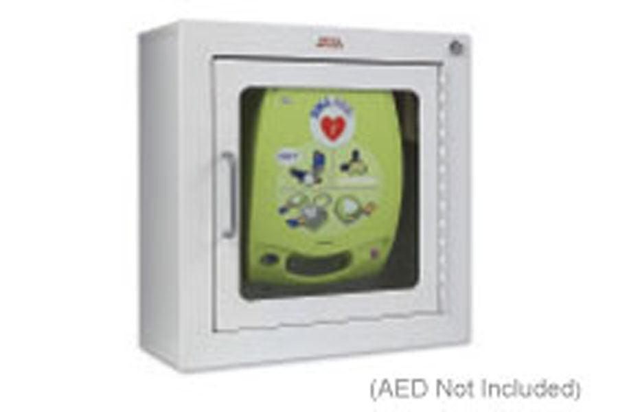 Standard AED Mounting Wall Cabinet with Alarm (7" deep) for AED Plus on ...