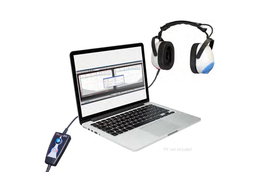 AUDIOLYSER ADL20 PC-Based Audiometer with Software and Holmco HeadSet ...